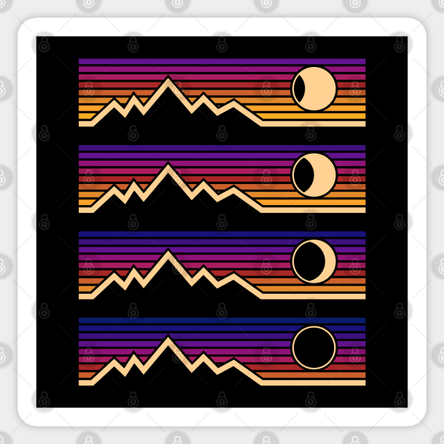 Solar Eclipse Phases - Eclipse - Sticker | TeePublic